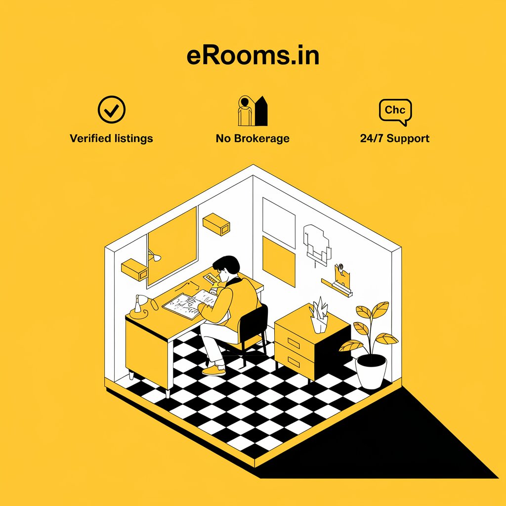 erooms: Find Hostels, PGs, Flats & Messes Near Colleges & Institutes